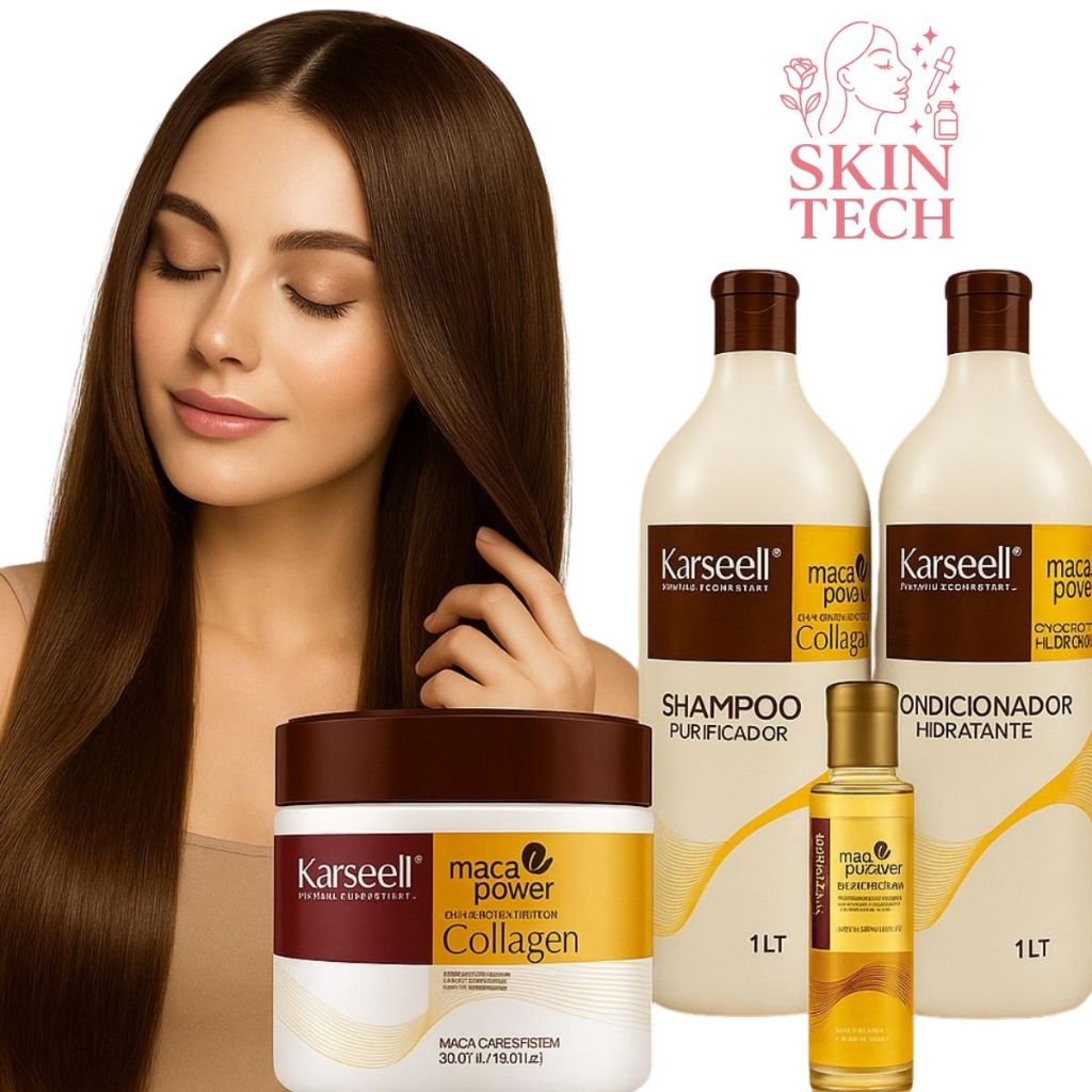 Kit Karsell Original Condicionador 1L + Shampoo 1L + Mascara 500g + 1 ...
