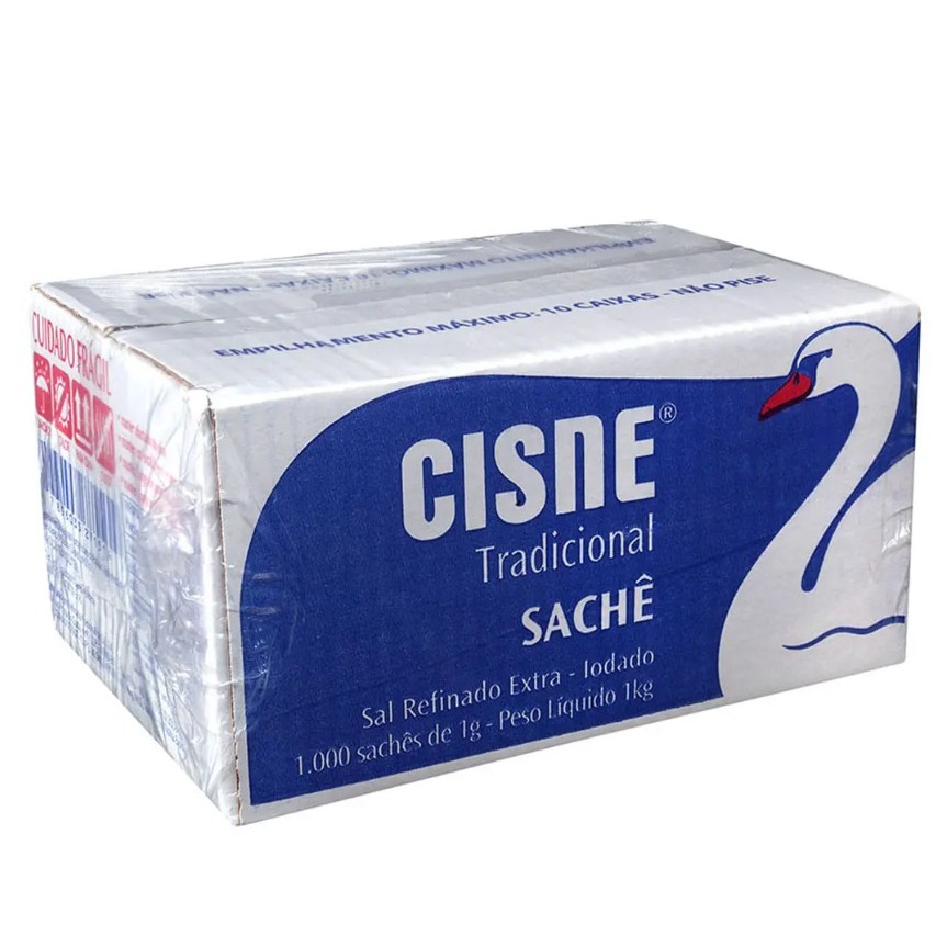 Sal Cisne Sachê Caixeta com 1000x1g | Shopee Brasil