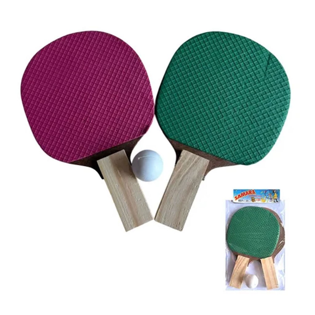Kit 20 Raquetes Ping Pong Com EVA C/ Bolinha Brinquedo Infantil ...