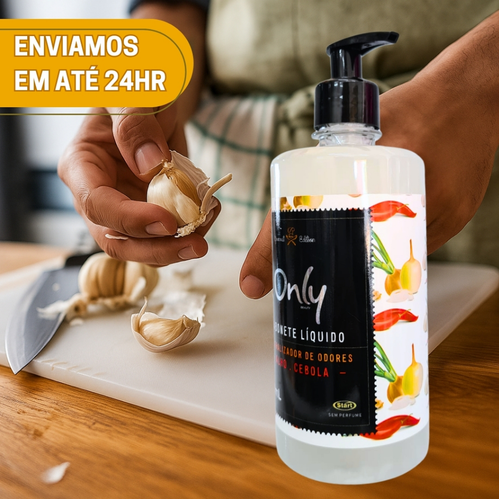 Sabonete Neutralizador de Odor Magico Tira Cheiro Alho Cebola Peixe ...