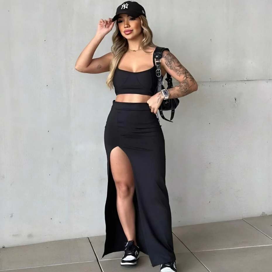 Saia Longa Suplex Encorpado Modelo Gringa | Shopee Brasil