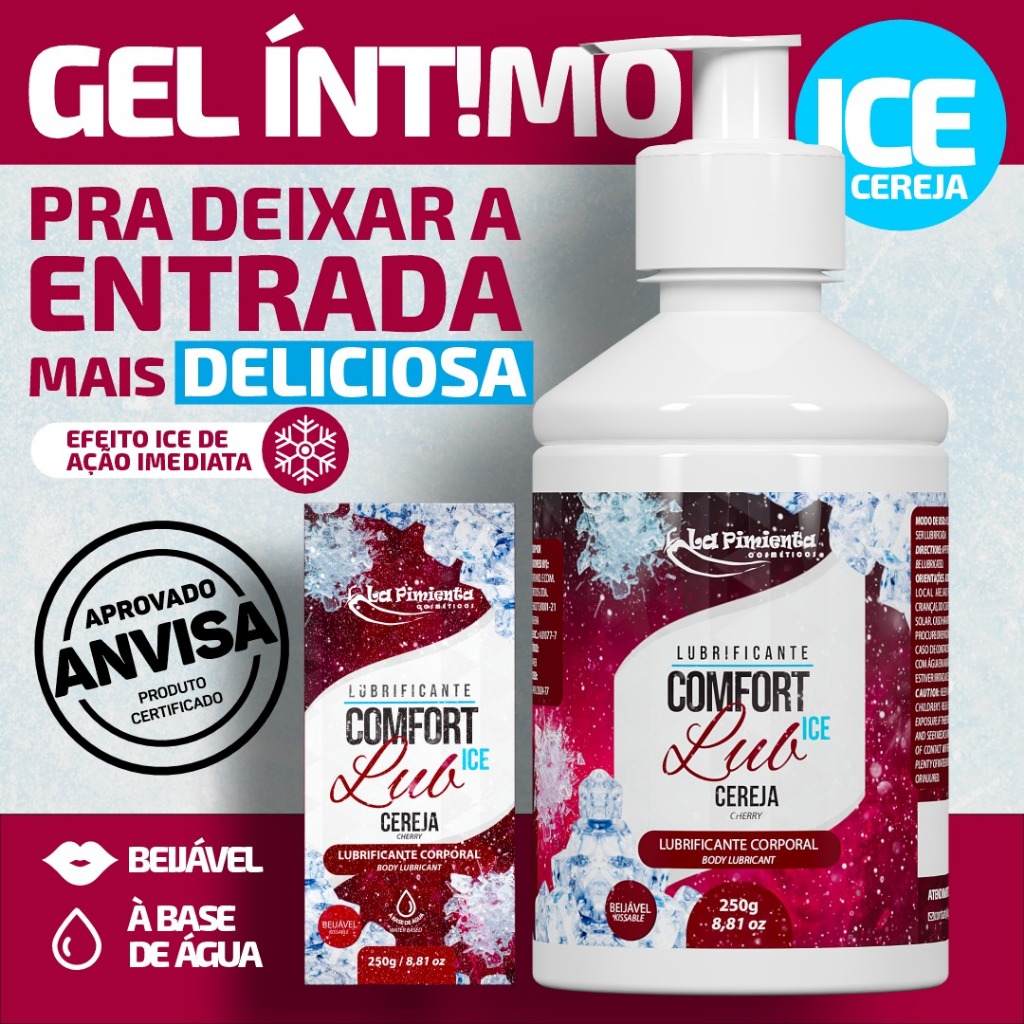 GEL INTIMO PRA DEIXAR A ENTRADA MAIS DELICIOSA - COMFORT LUB ICE 250G ...