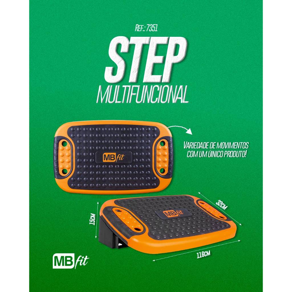Step Academia Exercicios Fit Ajustavel Treino Aeróbica Saude MBFIT ...