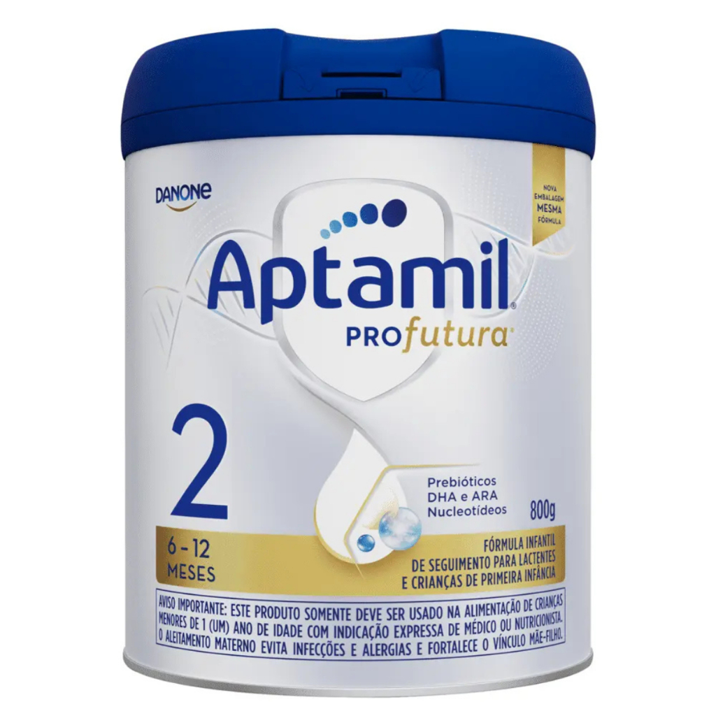 Fórmula Infantil Aptamil Profutura 2 Danone 800g Seguimento Bebês 6 a ...