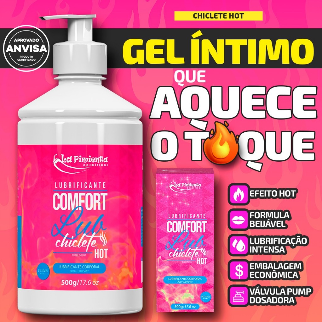 GEL ÍNTIMO QUE AQUECE O TOQUE - COMFORT HOT 500 | Shopee Brasil