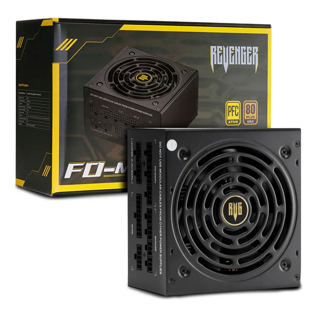 Fonte Pc Gamer 80 Plus Gold 1000w Modular Pfc Ativo Cpu | Shopee Brasil