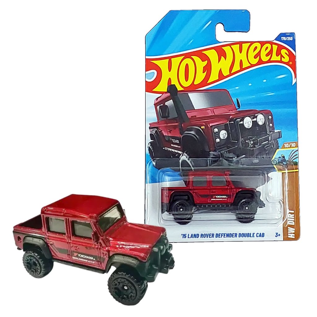 Hot Wheels 15 Land Rover Defender Double Cab - HW Dirt 10/10 179/250 ...