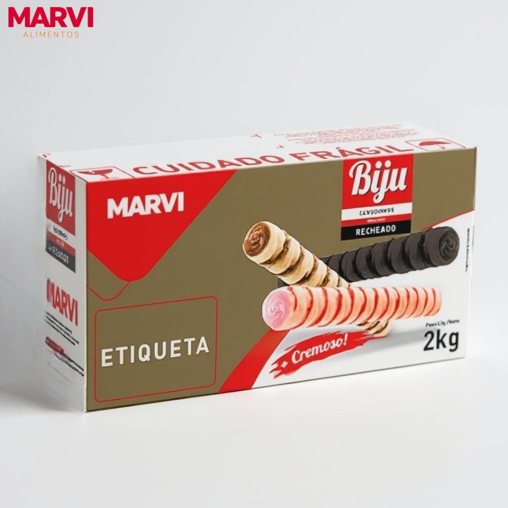 BIJU RECHEADO MORANGO 2KG - MARVI ALIMENTOS | Shopee Brasil