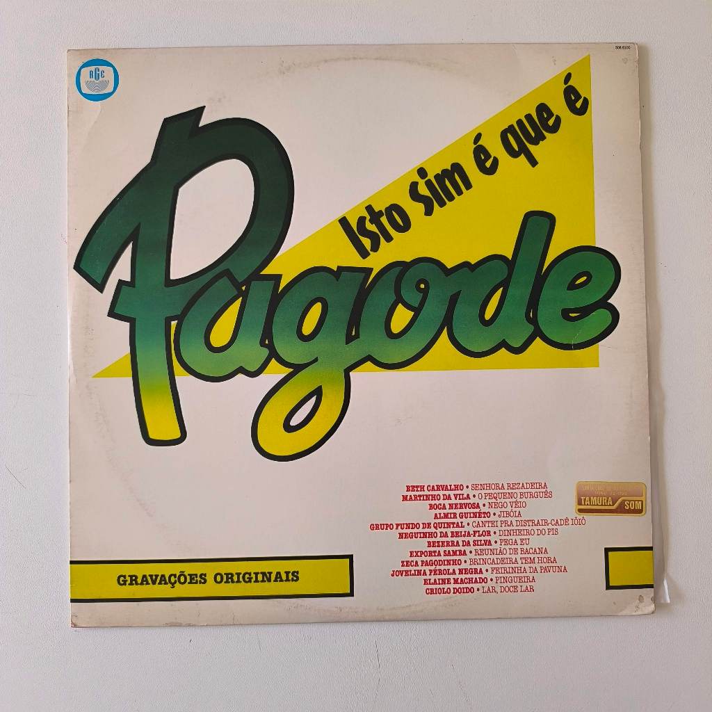 LP Disco Vinil Isto sim é que é Pagode -1986 (Beth Carvalho, Fundo de ...