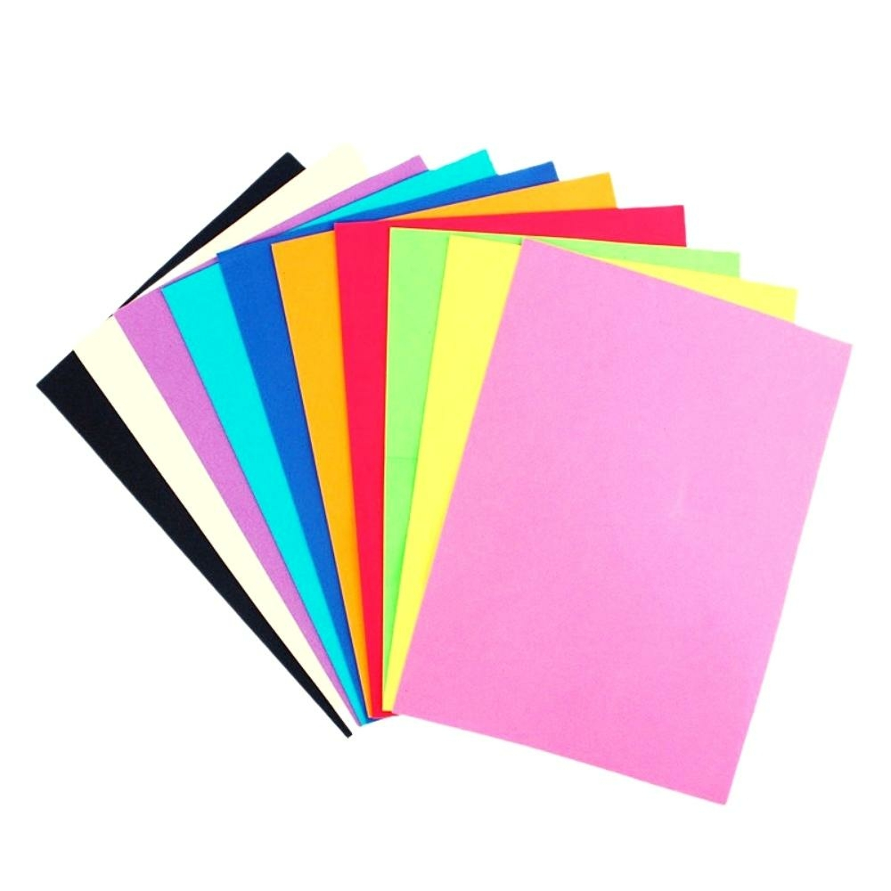 Placas De EVA LISA E GLITTER - Kit com 10 folhas Coloridas Sortidas | Shopee Brasil