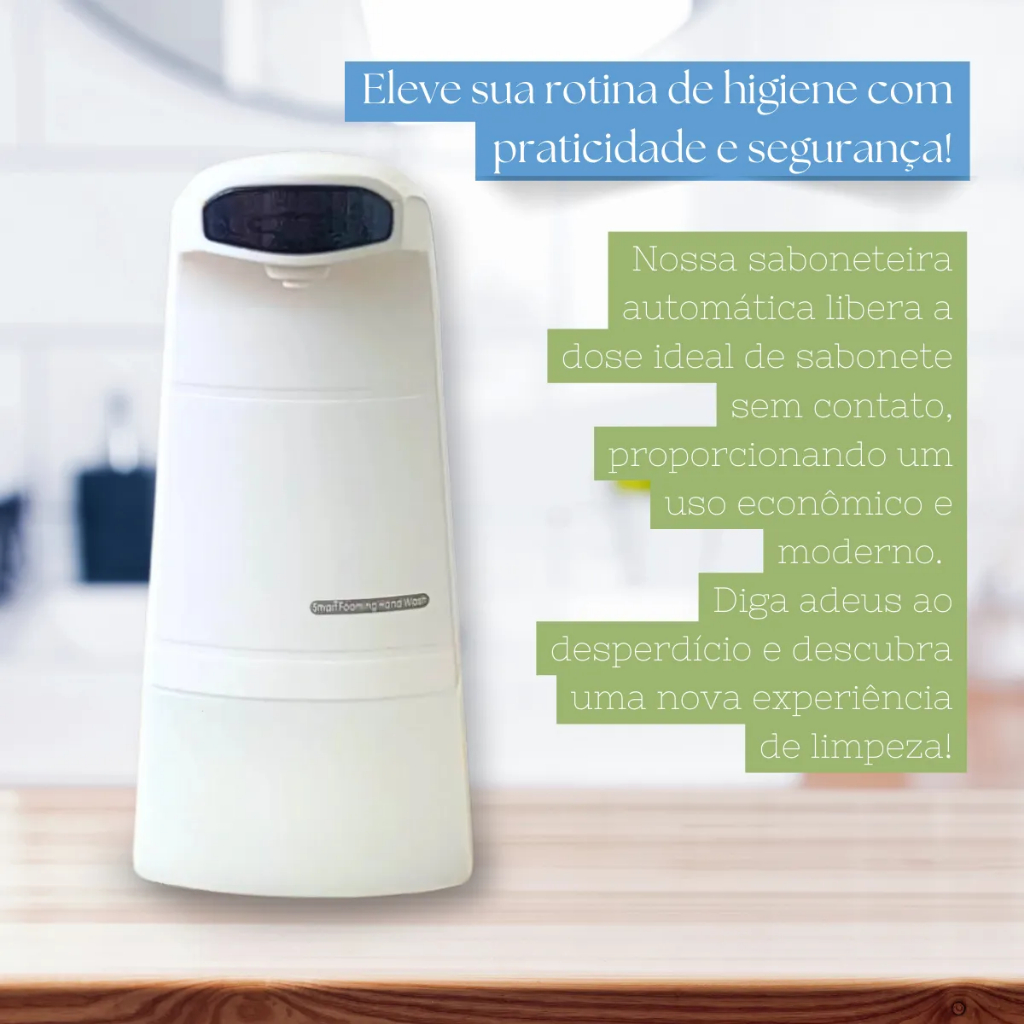 Saboneteira Automatica Com Dispenser Para Sabonete Liquido Liso ...