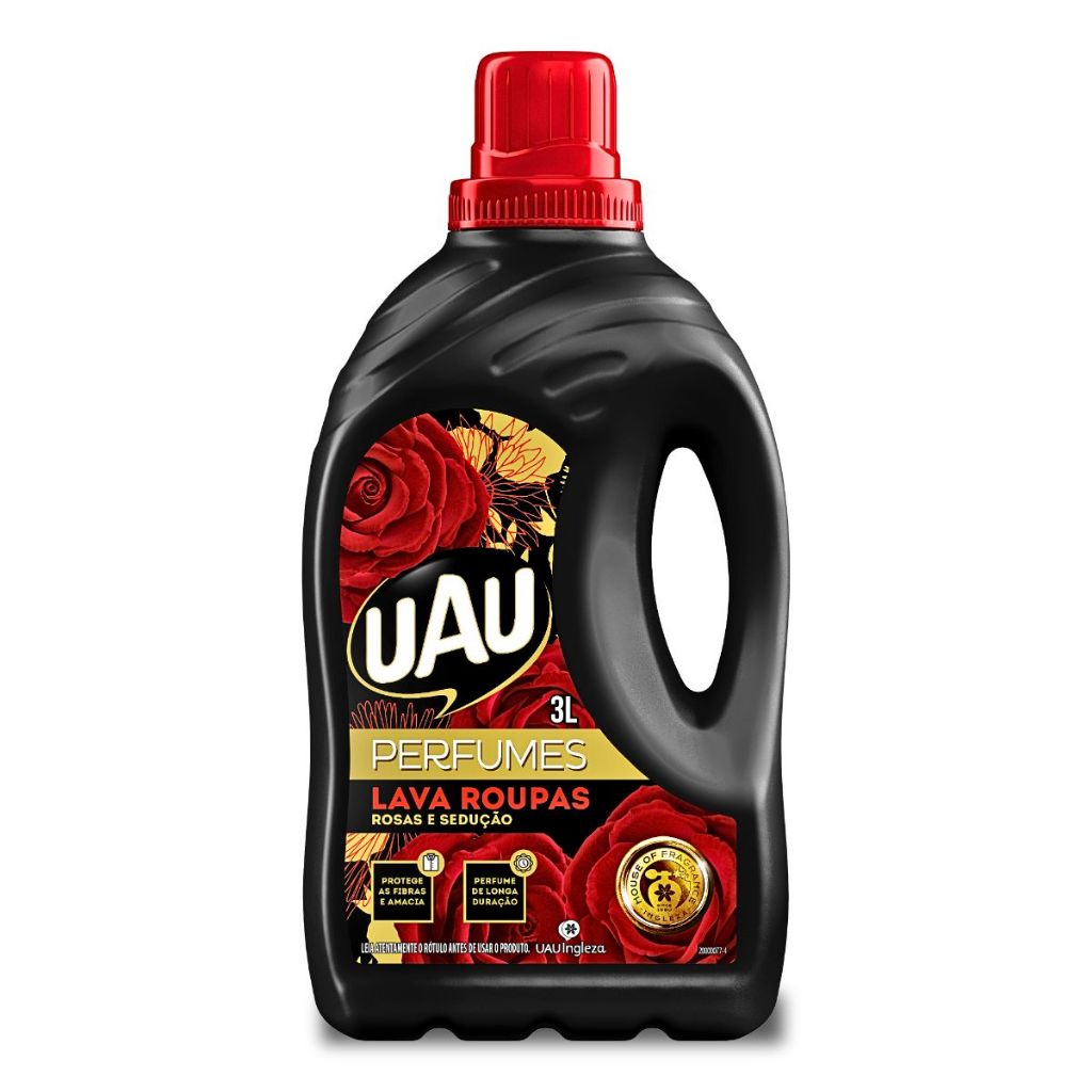 Lava Roupas Líquido UAU Rosas e Sedução 3l | Shopee Brasil
