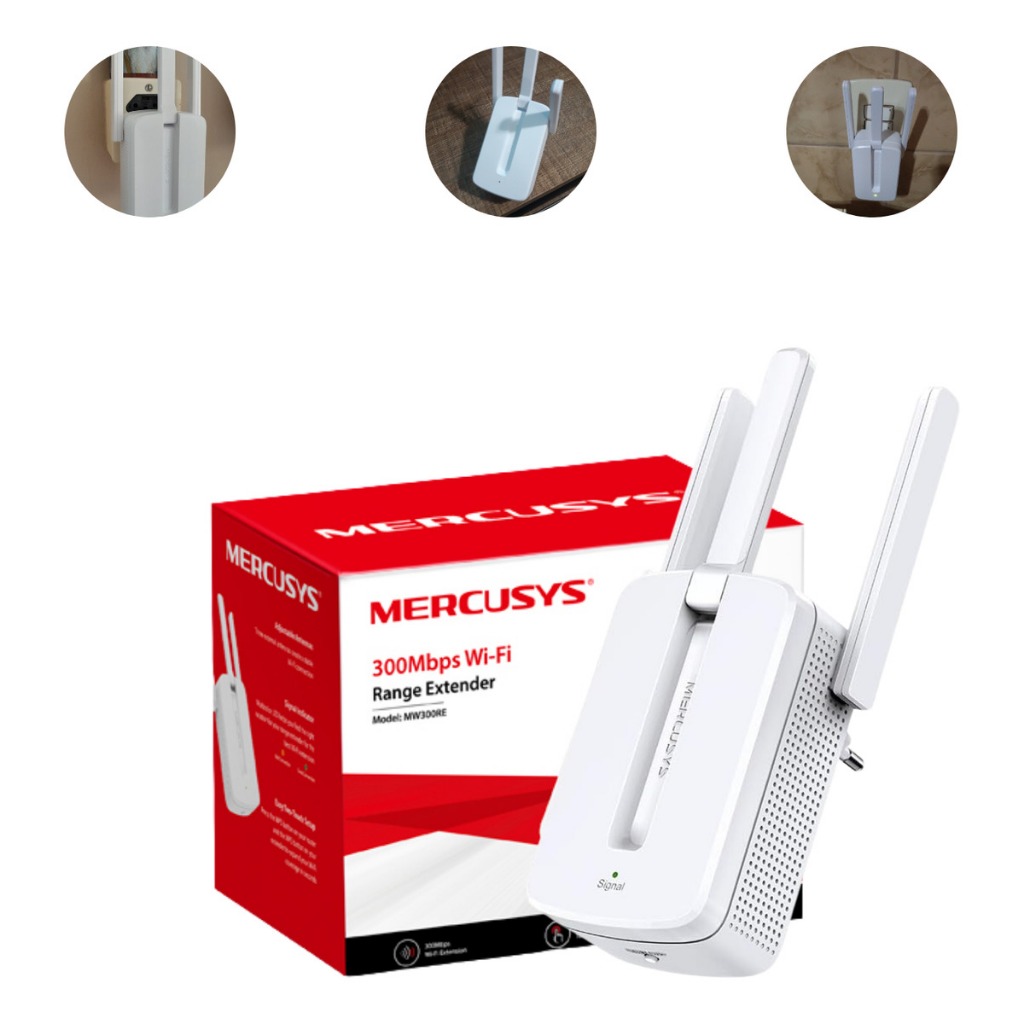 Repetidor De Sinal Internet Longo Alcance Wifi MERCUSYS MW300RE ...