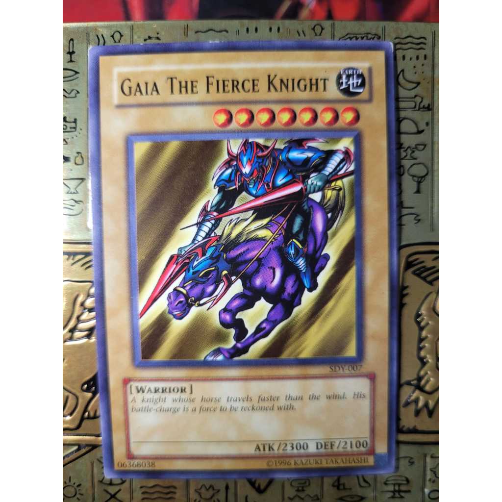 Gaia The Fierce Knight. Raridade Comum. Starter Deck YUGI. Original ...