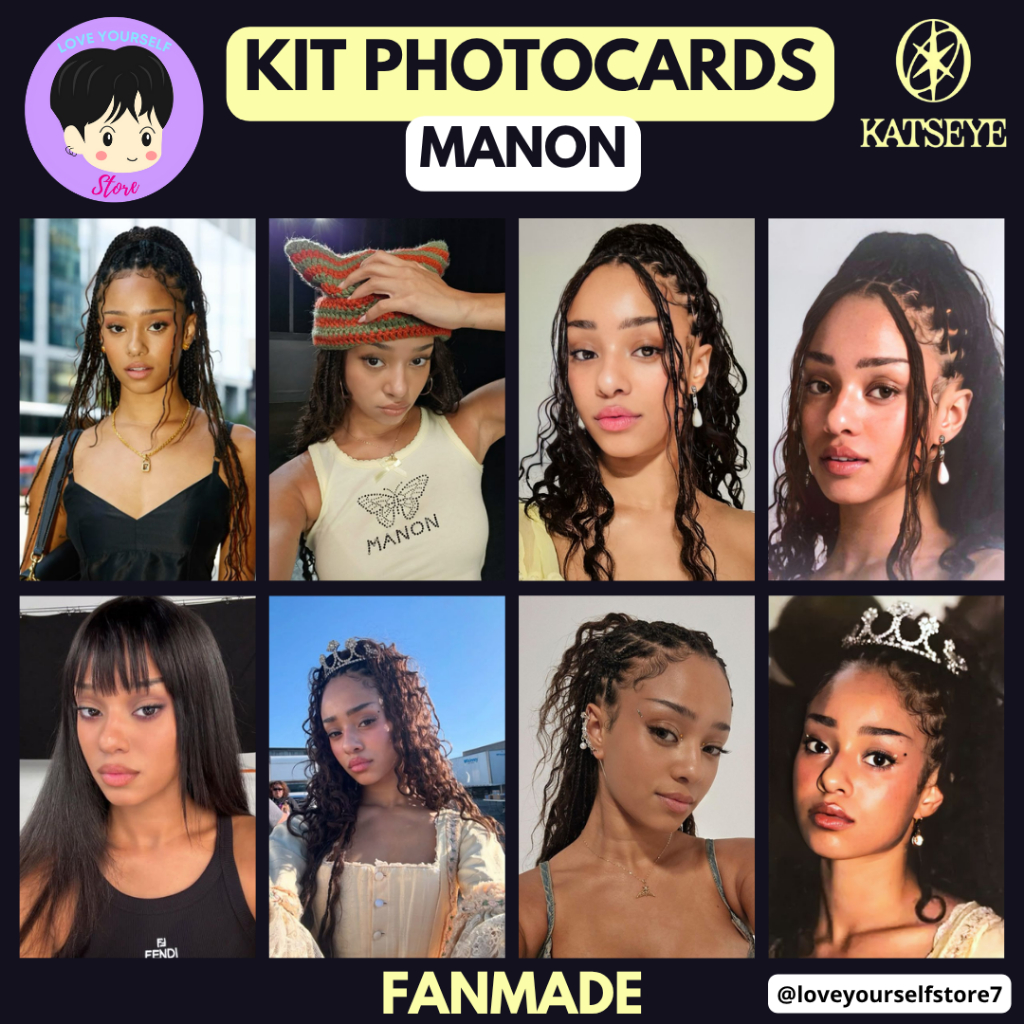 KIT PHOTOCARDS MANON - KATSEYE - FANMADE | Shopee Brasil