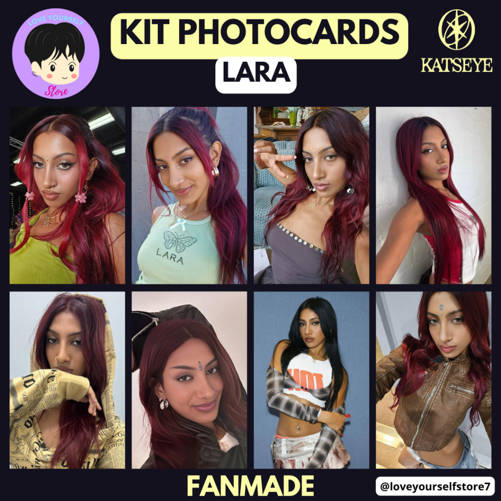 KIT PHOTOCARDS LARA - KATSEYE - FANMADE | Shopee Brasil
