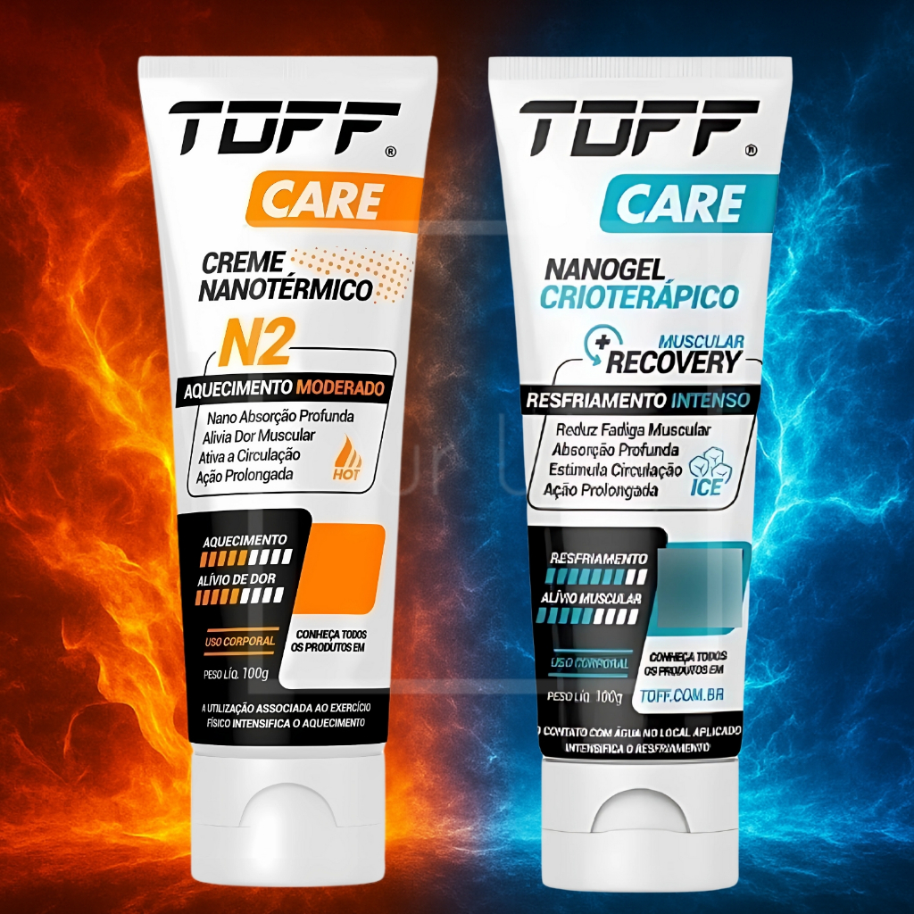 KIT Creme Toff Care N2 Aquecimento Moderado + Nanogel Crioterápico ...