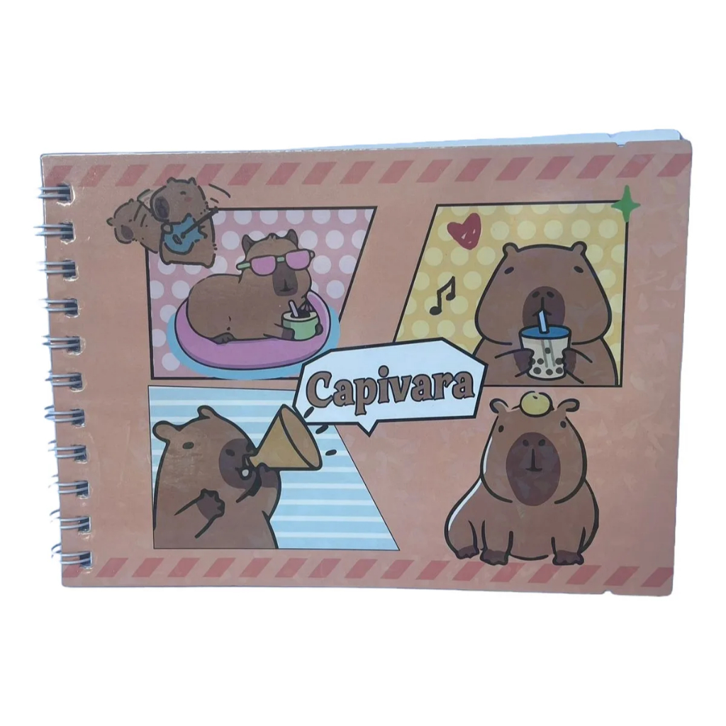 Livro De Colorir Capivara - 50 Folhas | Shopee Brasil