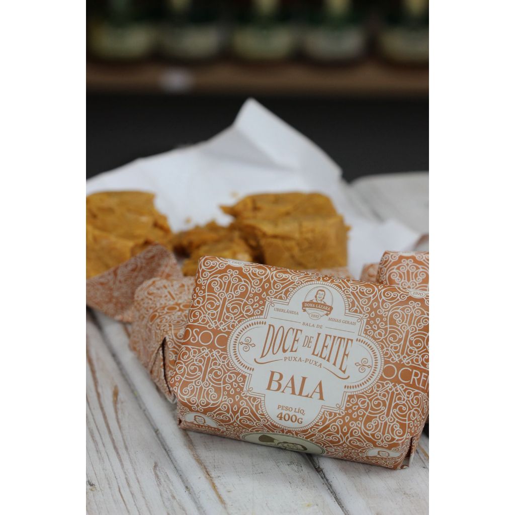 Bala de Doce de leite Puxa Puxa Dona Lázara 400gr | Shopee Brasil