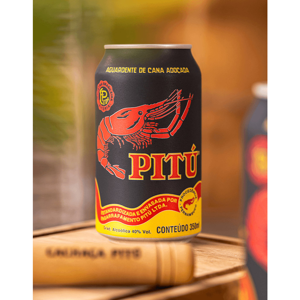CACHACA PITU LATA COM 350ML | Shopee Brasil