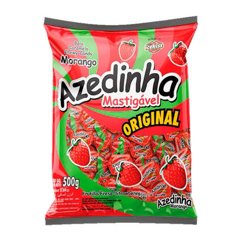 Pacote Bala Azedinha Original Morango - 500g | Shopee Brasil