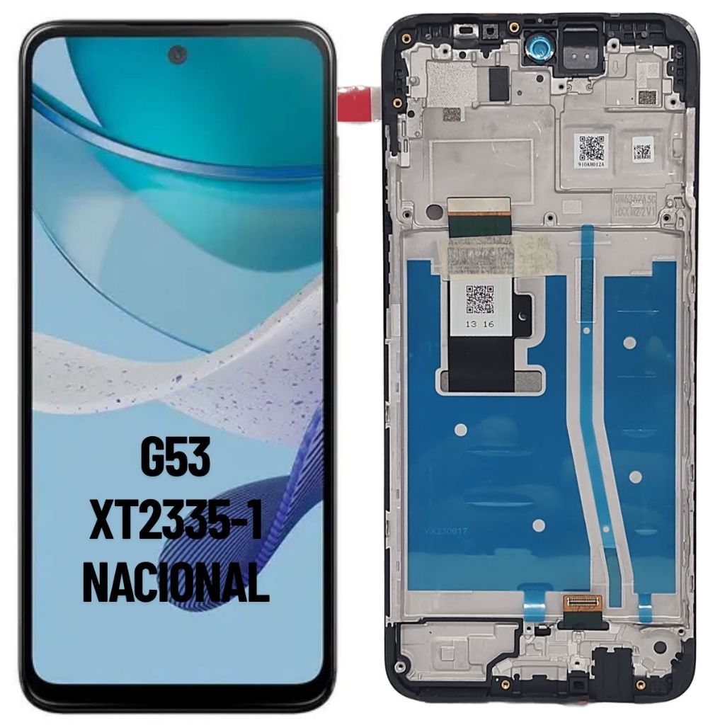 TELA FRONTAL DISPLAY COMPATIVEL MOTOROLA MOTO G53 5G XT2335-1 ORIGINAL NACIONA DE FABRICA ...