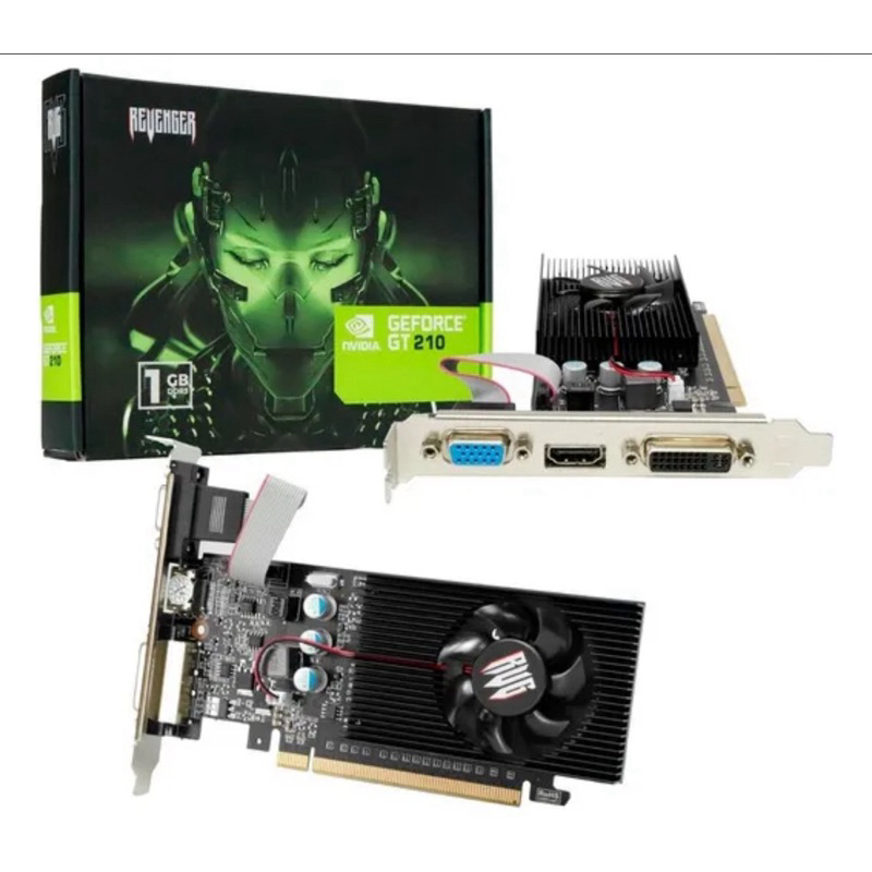 Placa de Vídeo GT210 1GB DDR3 - VGA / HDMI / DVI - Baixo Consumo para PC Antigo | Shopee Brasil