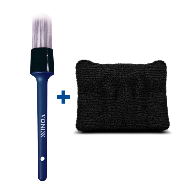 Aplicador de Microfibra para Cera + Pincel Cerdas Macias Vonixx N18 | Shopee Brasil