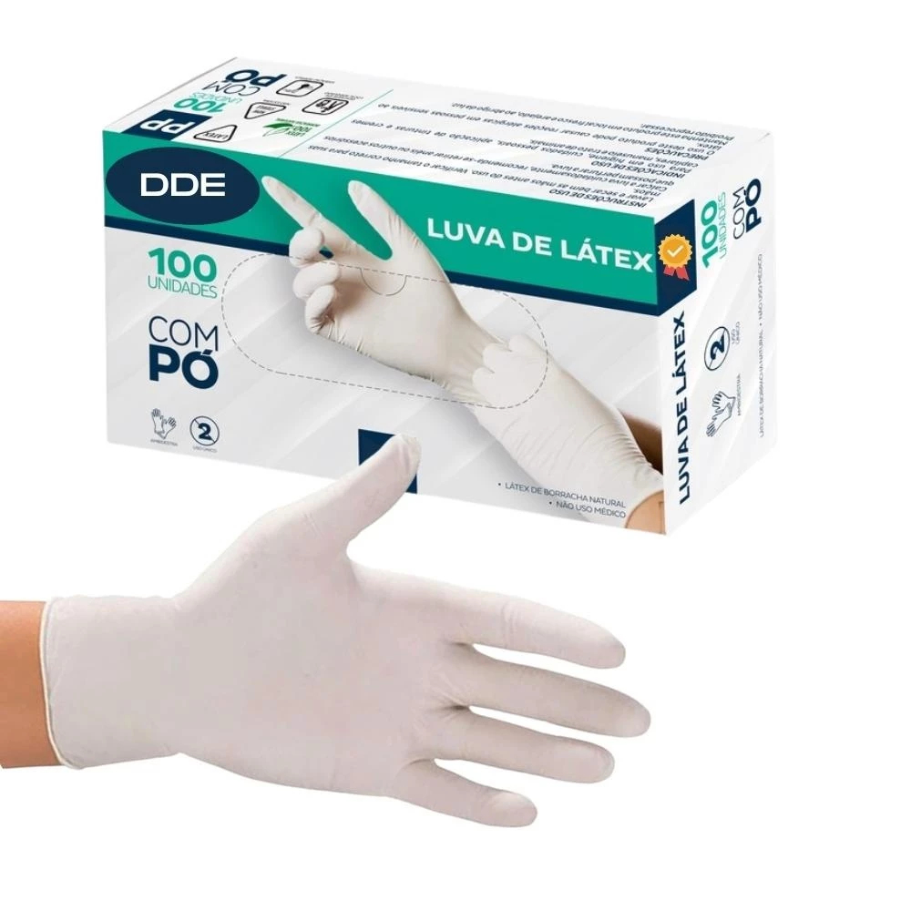 Luvas de Latéx Inoven com pó. Tamanho P. c/2000 uni. Luvas protetoras ...