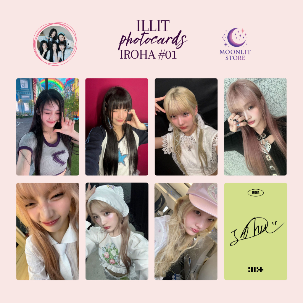 Iroha (illit) - Kit de photocards fanmade | Shopee Brasil