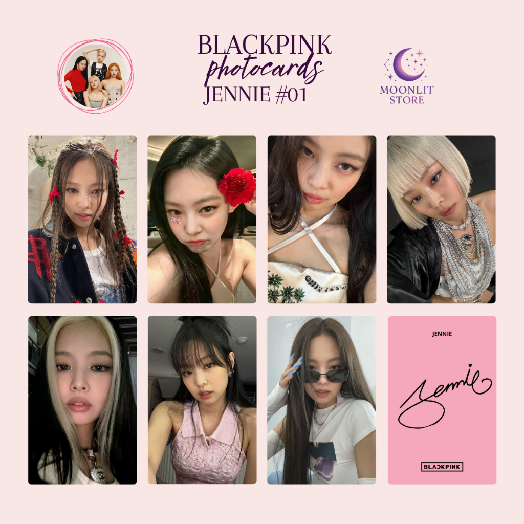 Jennie (Blackpink) - Kit de photocards fanmade | Shopee Brasil