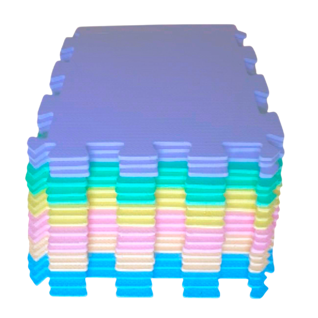 Kit 15 Eva Tapete Infantil Emborrachado 50x50x1cm Candy Cor Premium ...