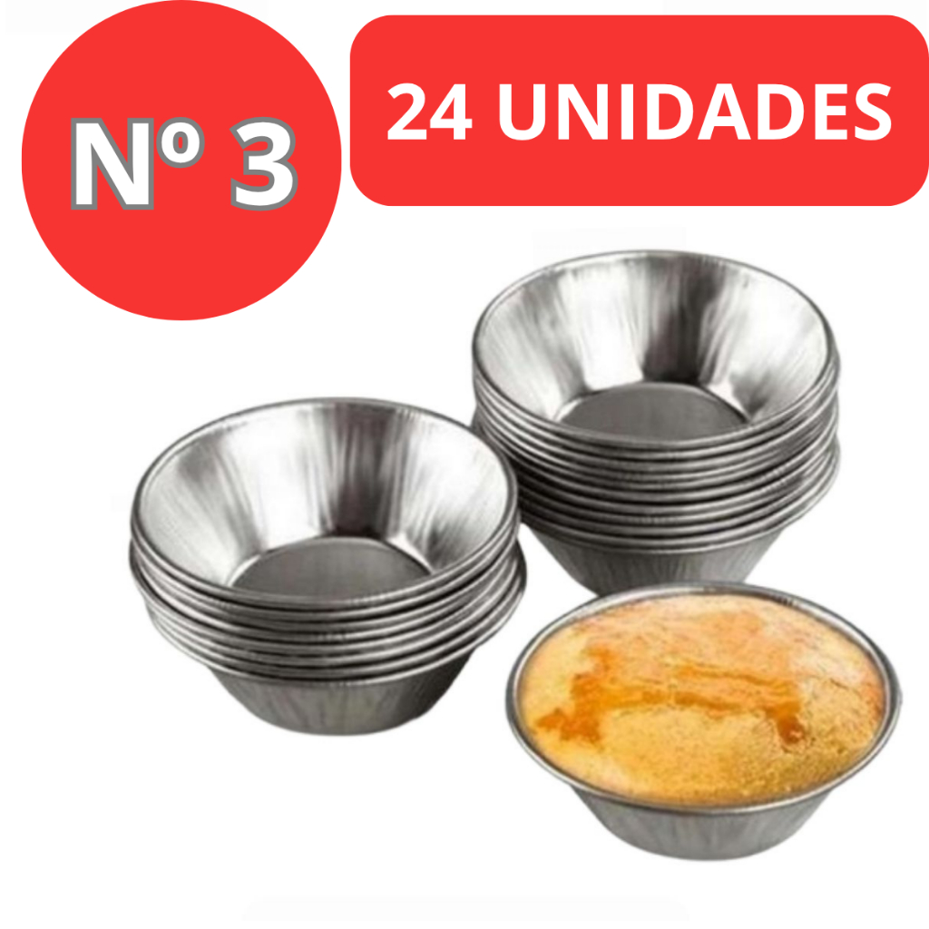 Forma Empada N° 3- Forminhas Lisa Empadinha e Mini Salgados- 24 ...