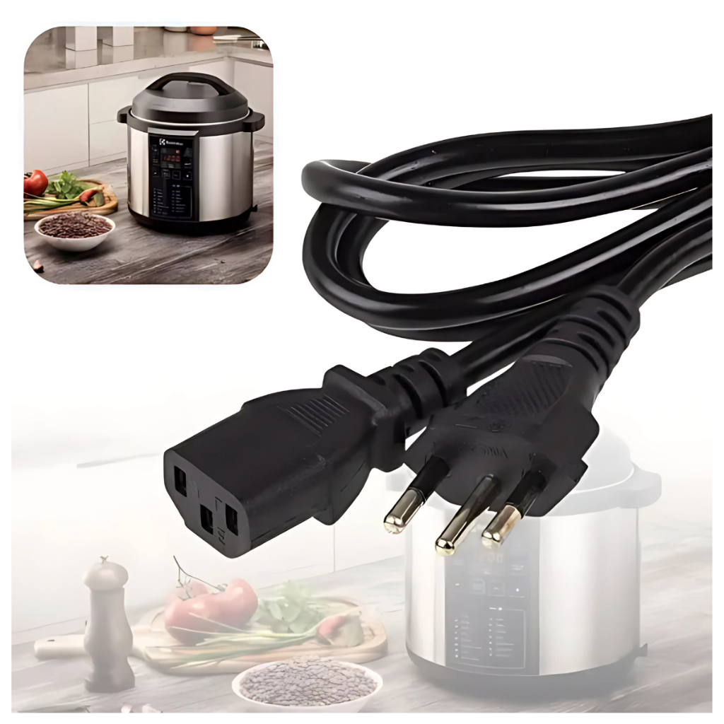 Cabo De Força Fio Energia Panela Eletrica Fun Kitchen até 4L | Shopee ...