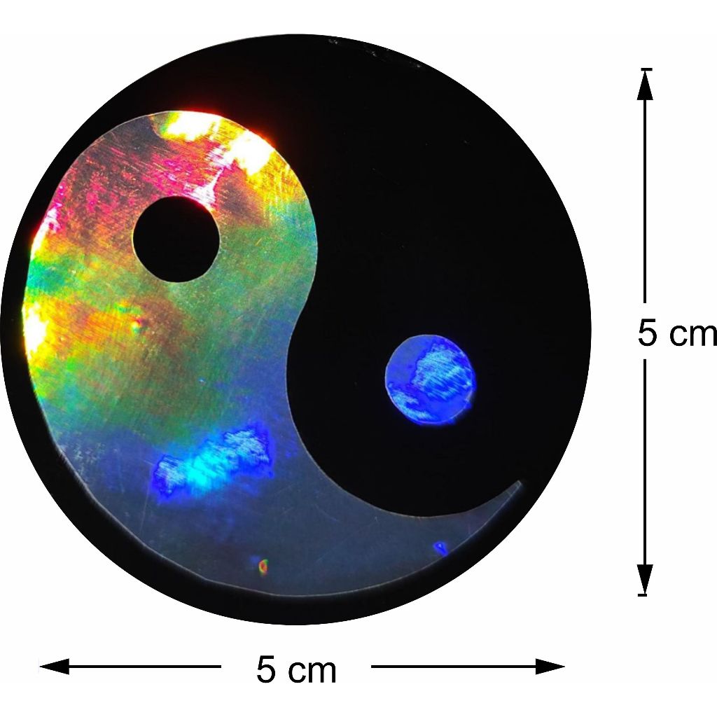Adesivo Yin Yang Recorte Vinil Carro Moto 5x5cm | Shopee Brasil