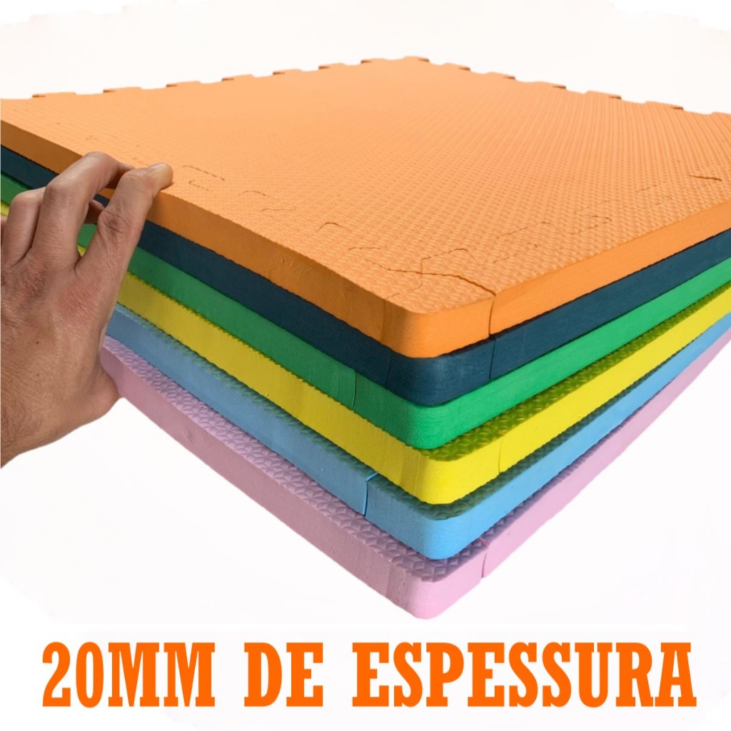 Kit Tatame Eva Tapete Infantil 50x50cm - 20mm De Espessura | Shopee Brasil