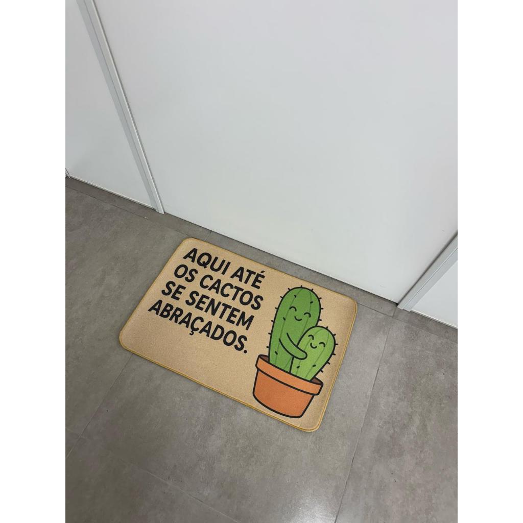 Tapete de Porta Capacho Emborrachado Antiderrapante – Divertido e ...