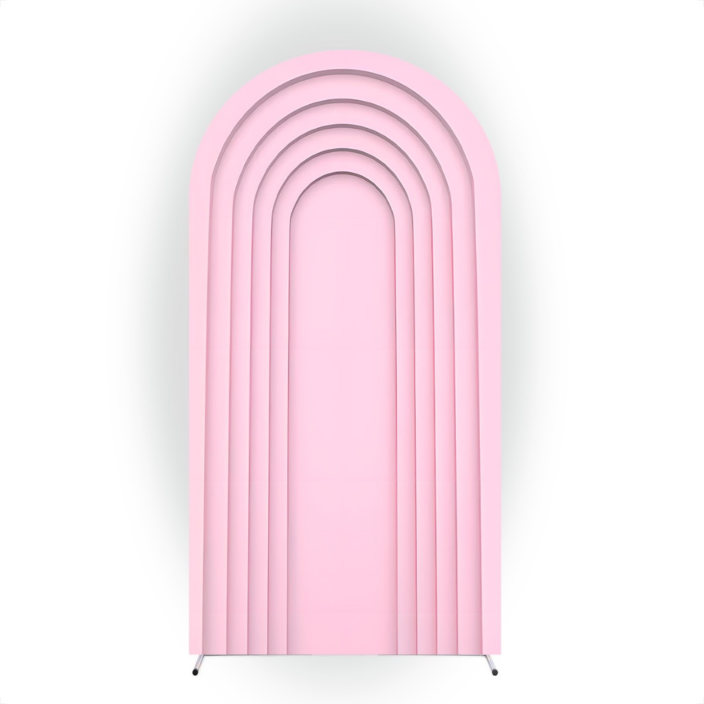 Capa para Painel Meia Lua Arco-Íris Rosa Claro 1x2m em Lycra Lavável e ...