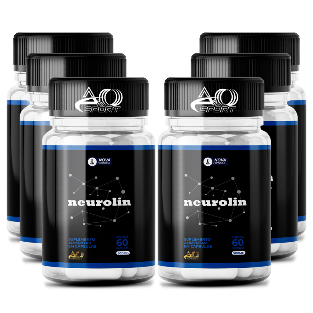 Promoção 6 Neurolin 60 Cápsulas Original - Foco, Memória e Concentração ...