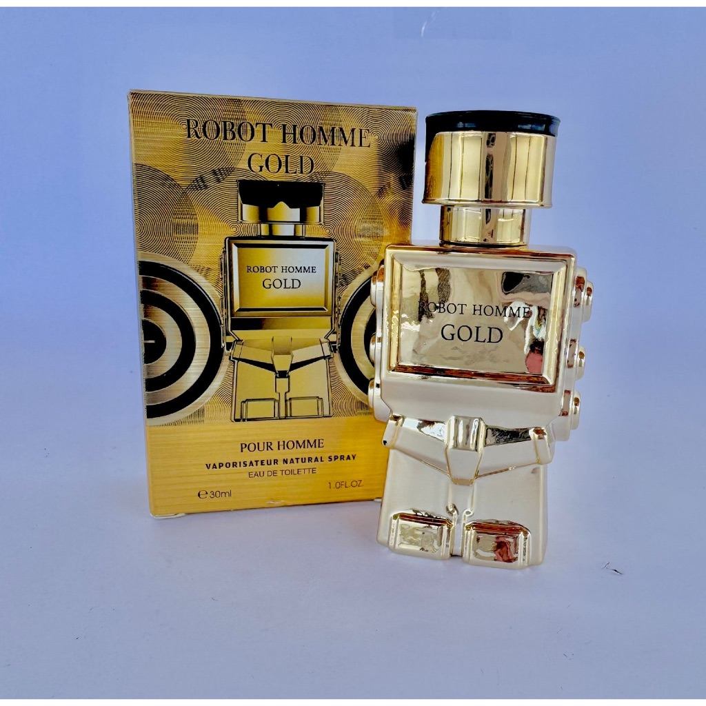 PERFUME FOR MEN 30ML ROBOT HOMME GOLD | Shopee Brasil