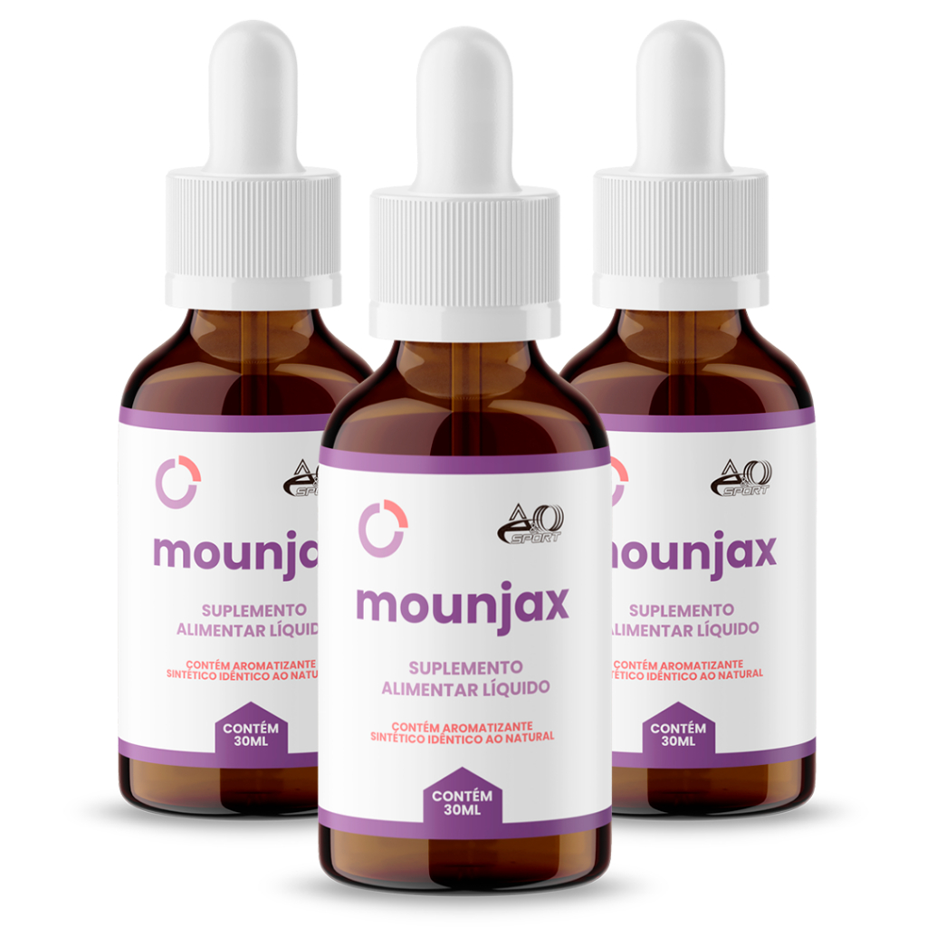 Kit 3 Mounjax 30ml Original - Suplemento Natural Mounja X | Shopee Brasil