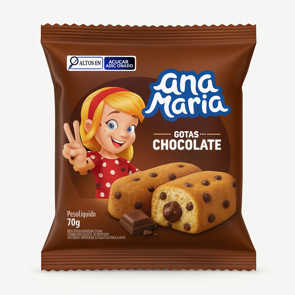 Bolinho Ana Maria Chocolate 70g | Shopee Brasil