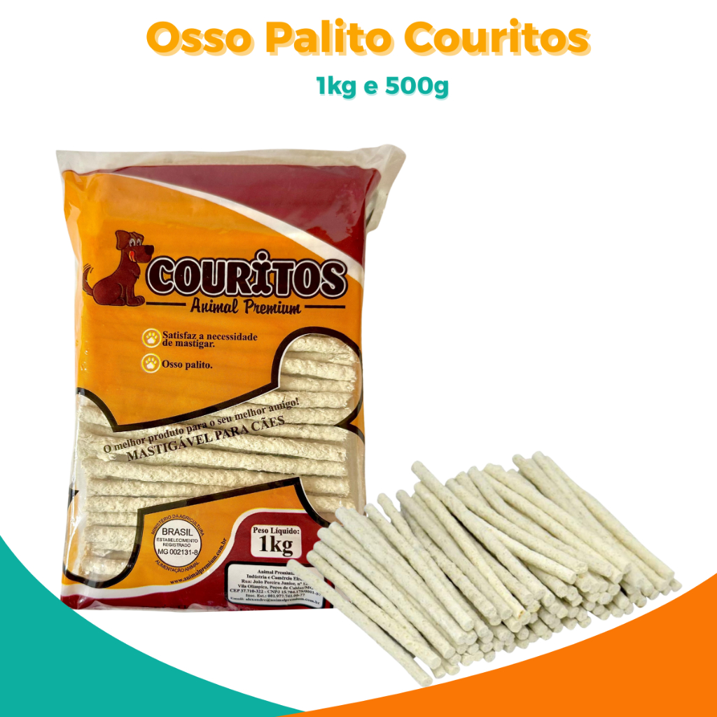 Osso palito petisco para cães - Couritos | Shopee Brasil