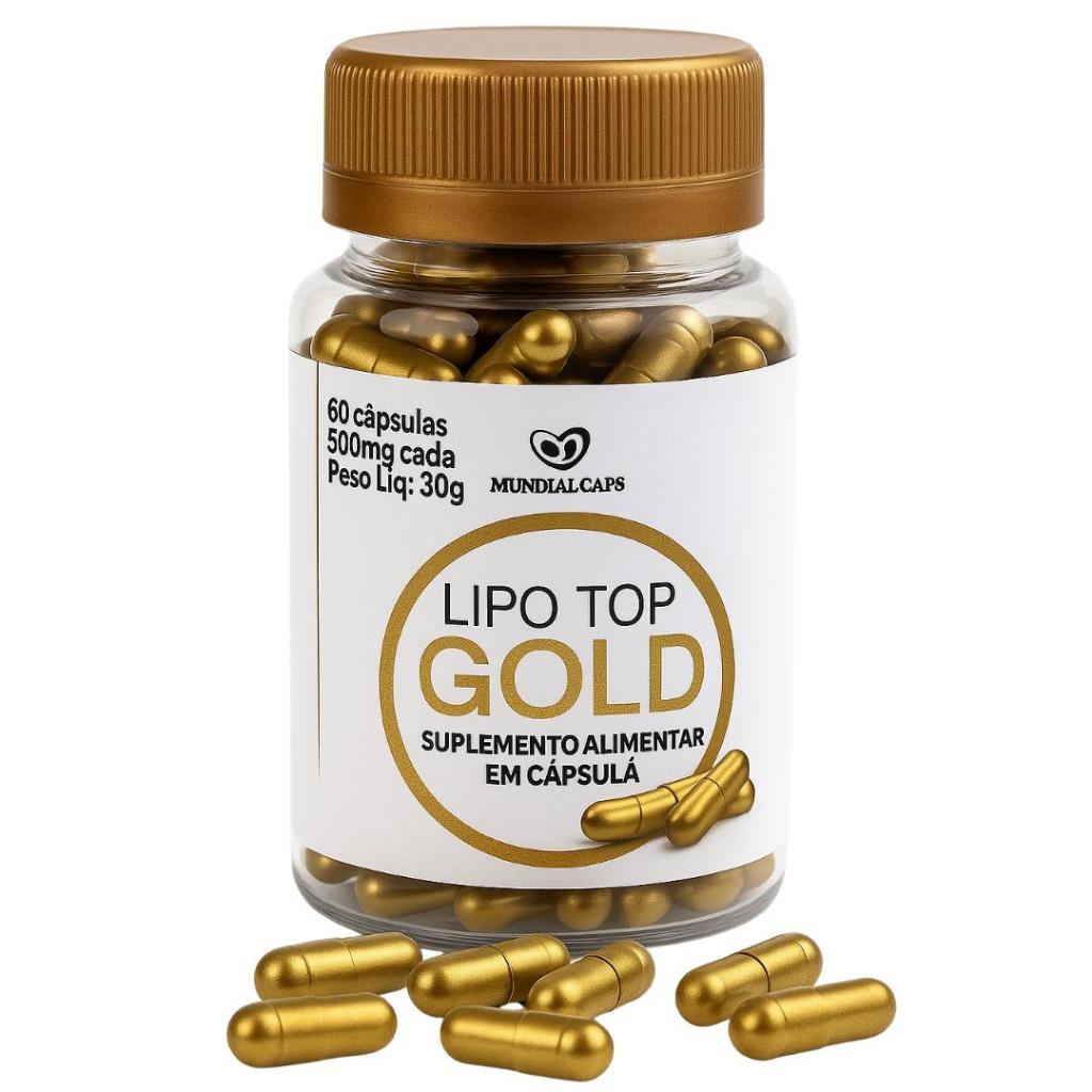 LIPO TOP GOLD 60 CAPSULAS ORIGINAL MUNDIAL CAPS | Shopee Brasil