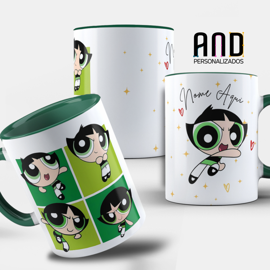Caneca Personalizada Docinho Meninas Super Poderosas com Nome ...