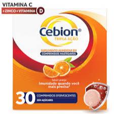 Cebion Tripla Ação 30 Comprimidos Mastigáveis - Vitamina C + Zinco ...
