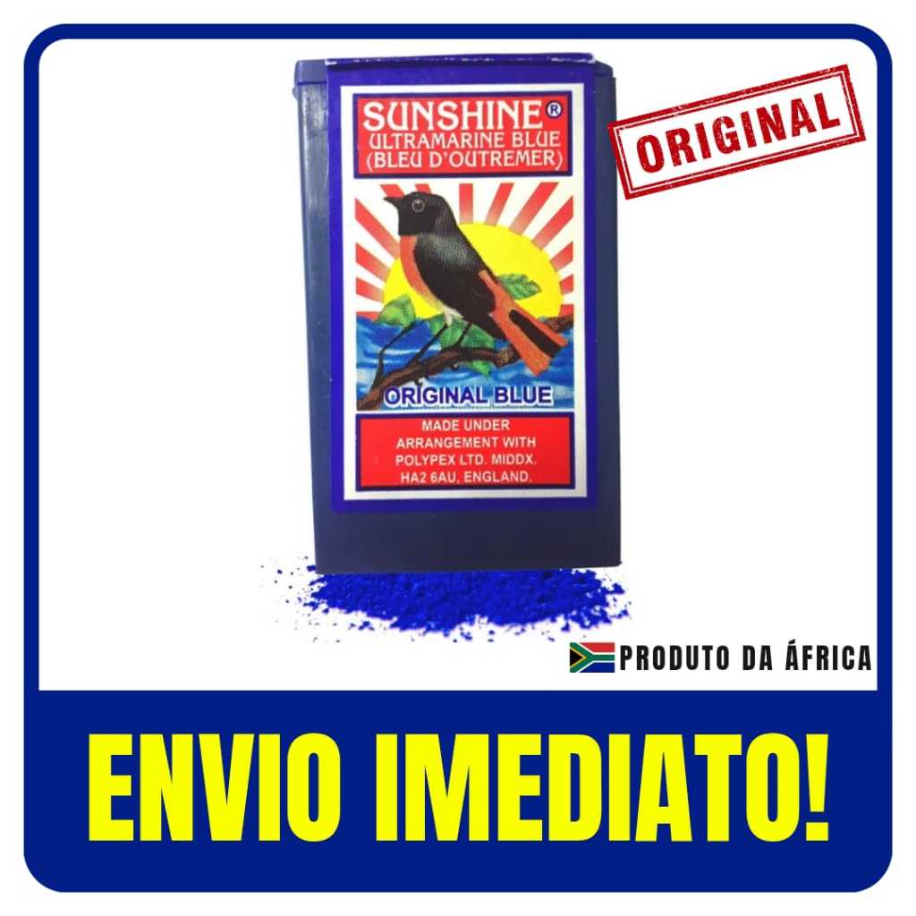 Wagi Africano Anil em Pó Oage Original Blue 30g Sunshine | Shopee Brasil