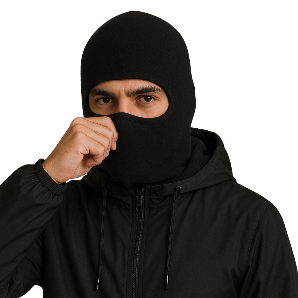 Touca Ninja Balaclava Com Forro Peluciado Unissex Quentinha e ...