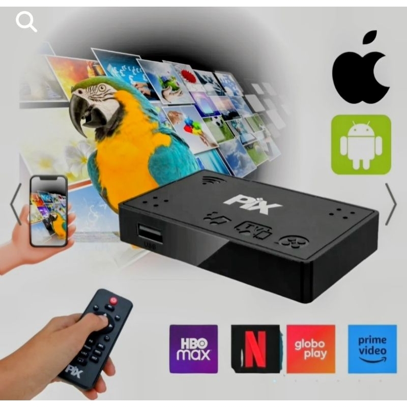 Screencaster Para TV | Espelhamento Celular Android iOS | HDMI Full HD ...