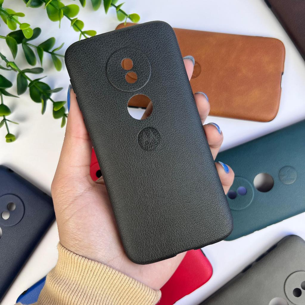 Capa Textura De Couro Para Motorola G7 Play / Forrada por dentro / CF50 ...